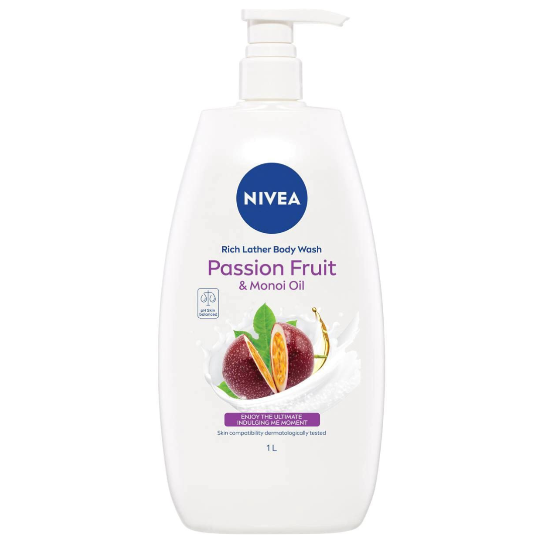 Nivea Rich Lather Body Wash Passion Fruit & Monoi Oil 1L – JWN Shop